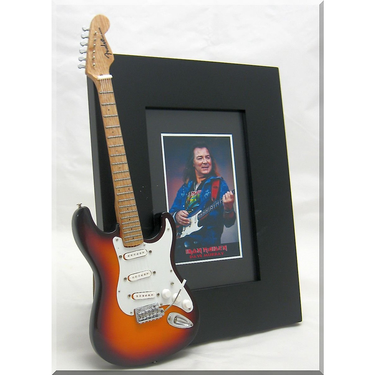 DAVE MURRAY Miniature Guitar Picture Frame IRON MAIDEN