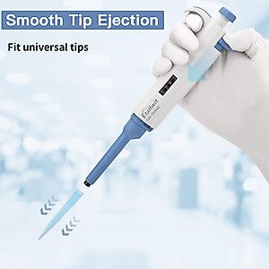 Etallwit Single Channel Pipette with Adjustable Variable Volume, High Accurate Manual Micropipette for Lab, 1000-5000ul