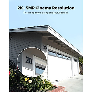 REOLINK Security Camera Wireless Outdoor, 5MP Night Vision with Spotlight, 2.4/5Ghz Dual-Band WiFi, Wire-Free Battery Solar Powered, Argus 3 Pro with Solar Panel (Black) 2 Pack