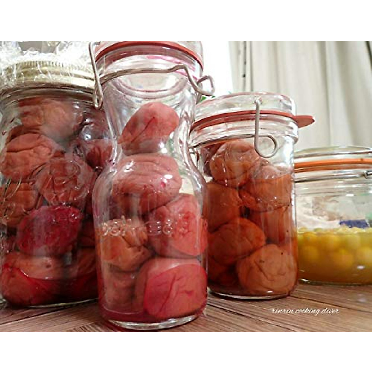 Luigi Bormioli Lock-Eat 17 oz Juice Jar (Set Of 6) : Innovative Glass Lid, Easy to Close, Easy to Open, Dishwasher Safe, Microwave Safe, Canning Safe, Freezer Safe, Stackable Jars