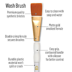 FolkArt Soft Grip Wash Brush Set