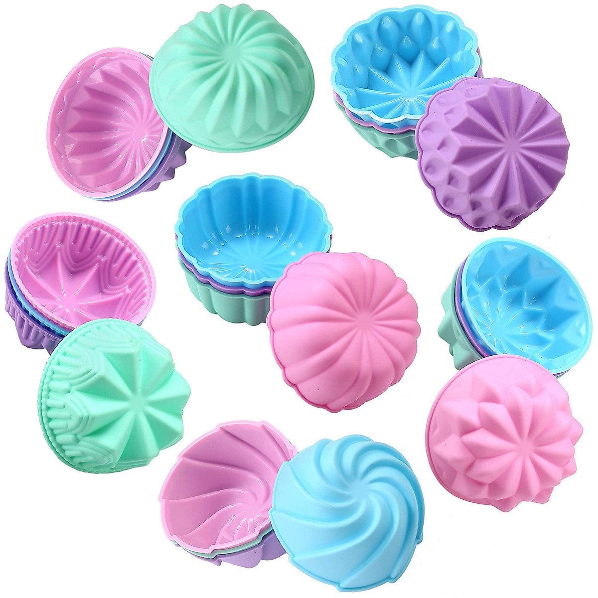 To encounter 60 Pack Silicone Cupcake Baking Cups