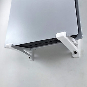 3D Cabin PS5 Wall Mount Wall Bracket Holder Stand for Play Station 5 Digital Triple Support Any Orientation Black Left