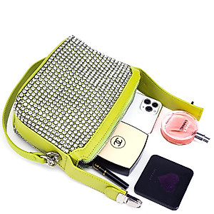 Hobo Purses Handbags for Women Rhinestone Leather Tote Fashion Crossbody Large Shoulder Bag Valentines day gifts for her