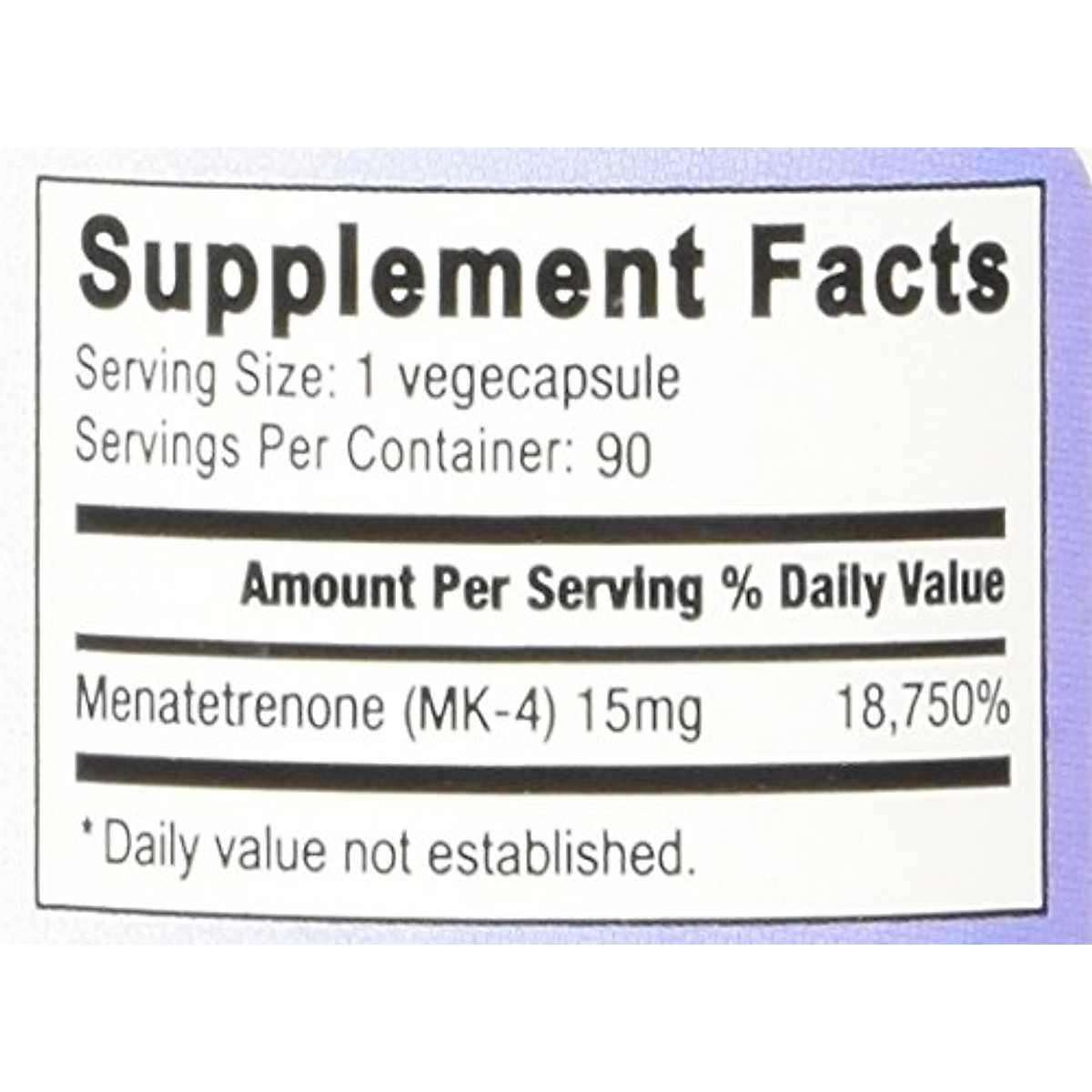 Relentless Improvement Vitamin K2 Mk4 Vegan Naturally-Derived 90 vegicapsules