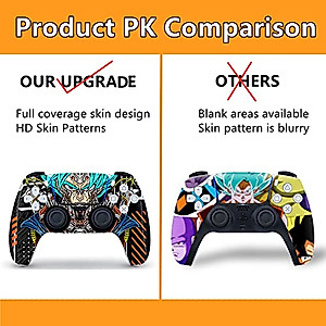 Skin for PS5 Disc Edition Anime Console and Controller Cover Skins Mecha Fan Art Design Compatible with Playstation 5 Disc Version