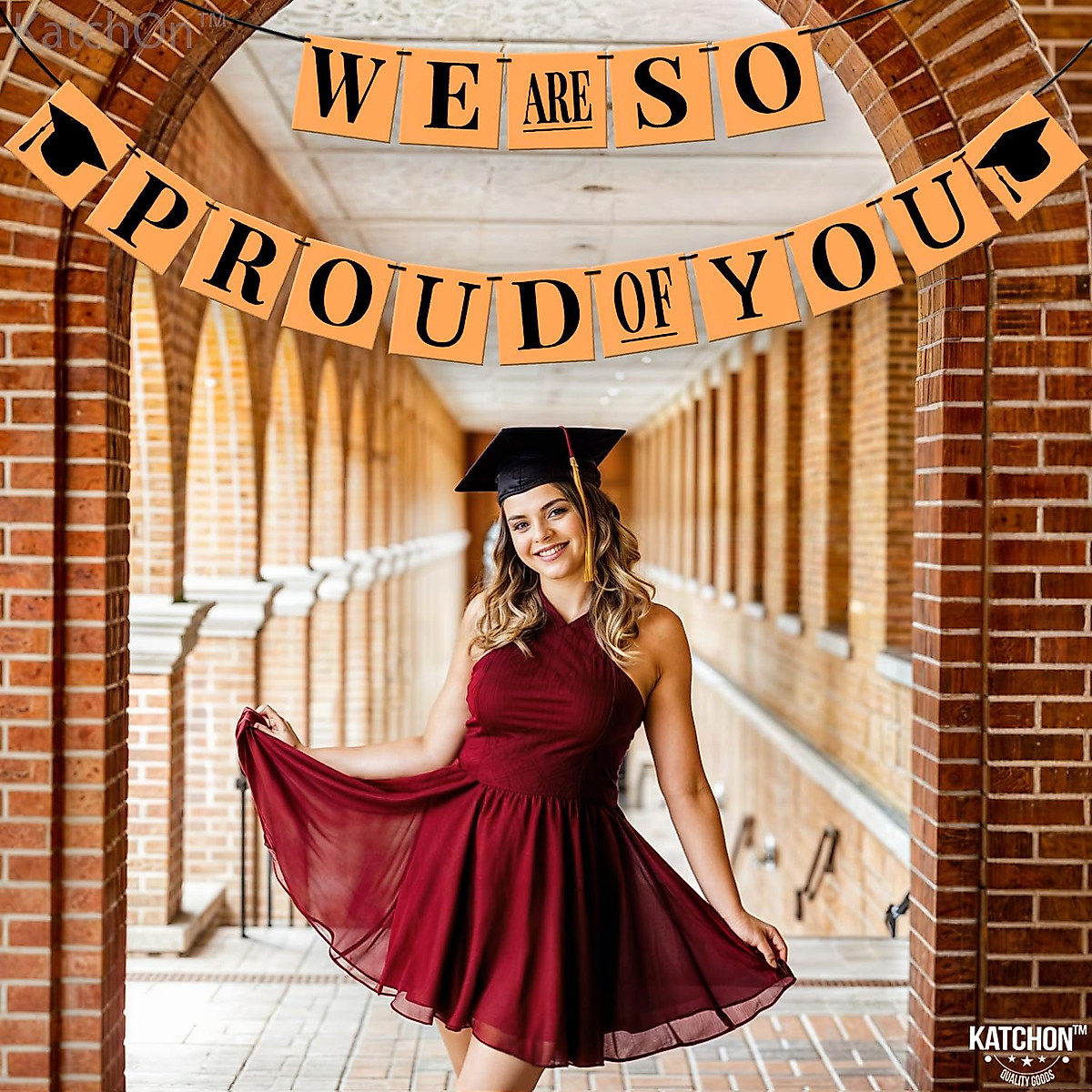 We Are So Proud of You Balloons - 16 Inch, Graduation Balloons | Black We Are So Proud of You Banner | Graduation Banner for Black Graduation Decorations,Army Party | Graduation Party Decorations 2023