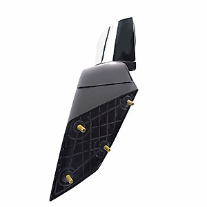 TORQUE Chrome Hood Mirror Replacement for 2004-2017 Volvo VNL Semi Trucks with Mounting Plates Driver Left Side LHD Passenger Right Side RHD (TR009-R TR009-L)