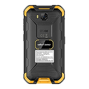 Ulefone Armor X6 Pro (2022 New) Rugged Smartphone, Lasted Android 12 Unlocked Rugged Phone, 8GB 32GB 128GB Extension 4000mAh 5.0 inch 13MP + 5MP IP68, 4G Dual SIM Phones Unlocked, NFC OTG - Orange