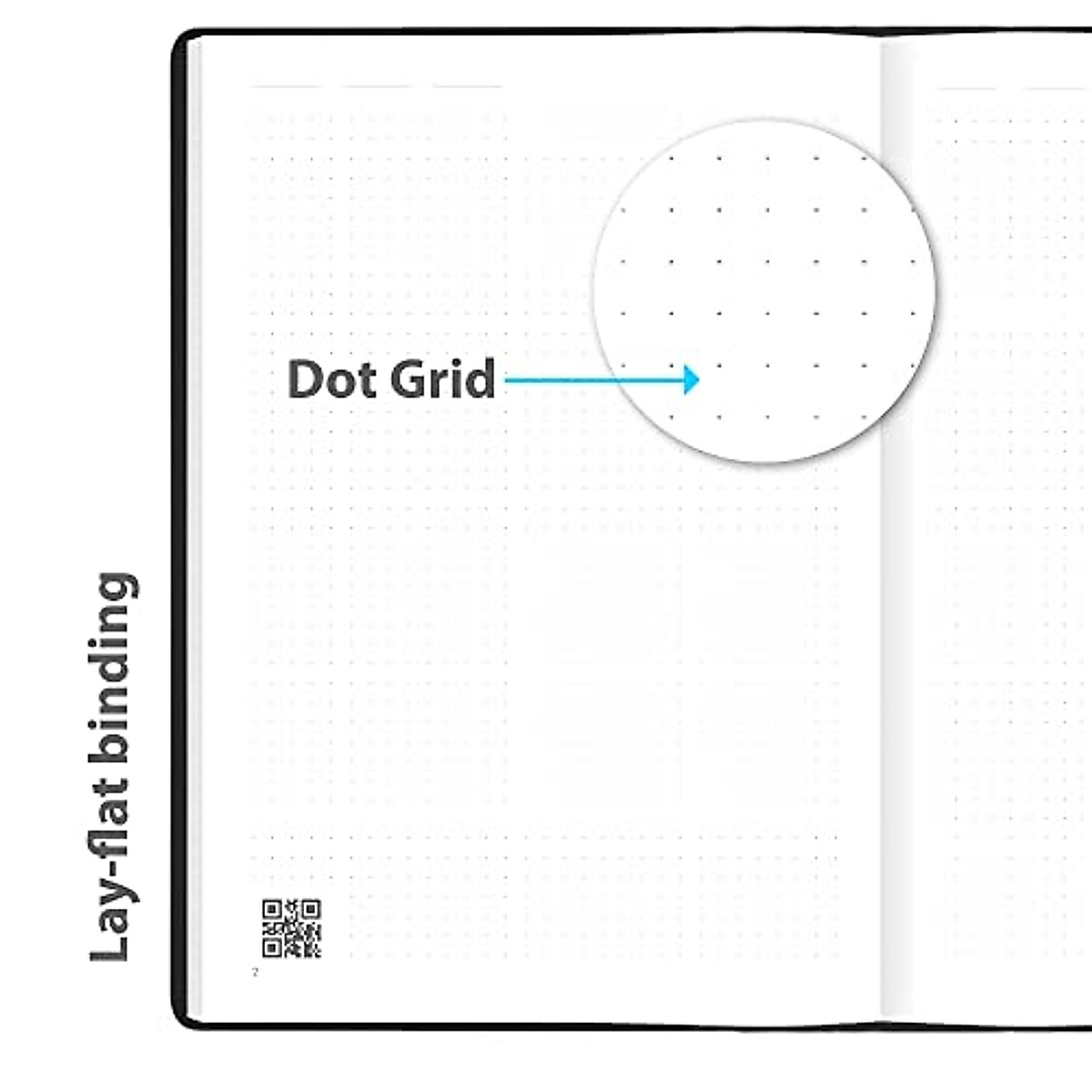 THESMARTNOTEBOOK Letter Dotted Luxury Hard Cover | 190 Pages | 100g | Eco-Friendly Smart Note-Taking | Free App for Digital Note-Taking and Organization | Black