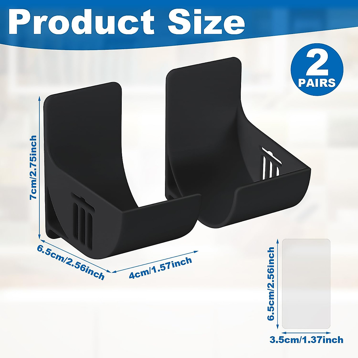 4pcs Trash Bag Holder, Trash Bag Dispenser Roll Holder Wall Mount Shopping Grocery Bag Roll Holder Plastic Trash Bag Organizer for Cabinet Kitchen Home Garbage Organization and Storage Rack (Black)