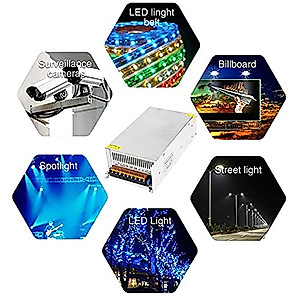 EAGWELL 48V 1200W DC Universal Regulated Switching Power Supply, 25A, 96-130V AC to DC 48 Volt LED Driver, Converter, Transformer for LED Strip Light, CCTV, Computer Project, 3D Printer