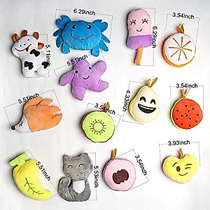 HDMOTU 26 Pack Multicolored Squeaky Dog Toys Bulk Pet Puppies Cute Puppy Squeaky Squeakers Toy Plush Dog Toys for Small Dogs