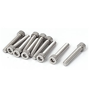 uxcell® M5x30mm 316 Stainless Steel Metric Hex Socket Head Cap Bolts Fasteners 10 Pcs