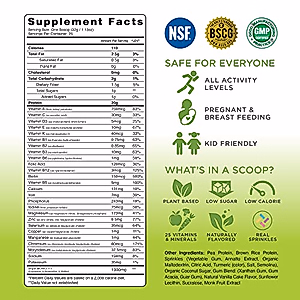TRU Plant Based Protein Powder, BCAA, EAA, 20g Vegan Protein, 100 Calories, 27 Vitamins, No Artificial Sweeteners 25 Servings (Birthday Cake)
