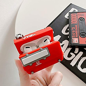 JDMTuning DOHC VTEC Apple Airpods Engine Silicone Case Cover for Protection Fits 3rd Gen Wireless Charging (Airpods3Honda)