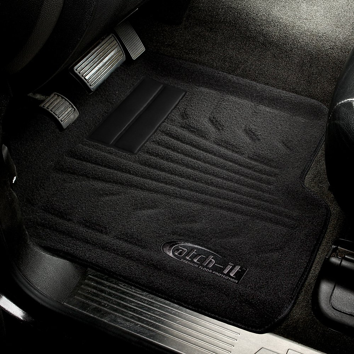 Lund 583024-G Catch-It Carpet Grey Front Seat Floor Mat - Set of 2