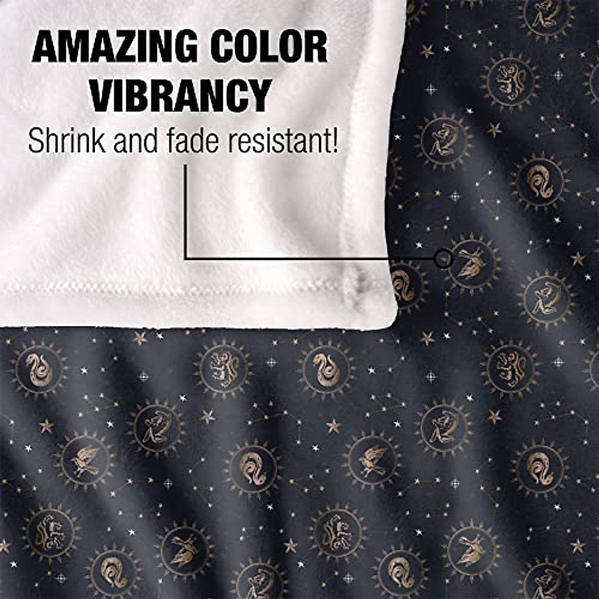 Harry Potter House Constellations Silky Touch Super Soft Throw Blanket 36" x 58",House Constellations
