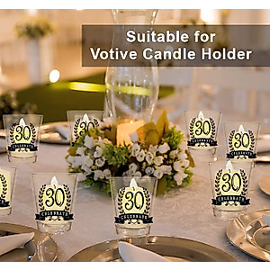 Bisyata 30th Birthday Shot Glass Gift Set for Him or Her - 30 Birthday Party Decorations for Women or Men - 2oz Shot Glasses - Set of 6 - With Gift Box