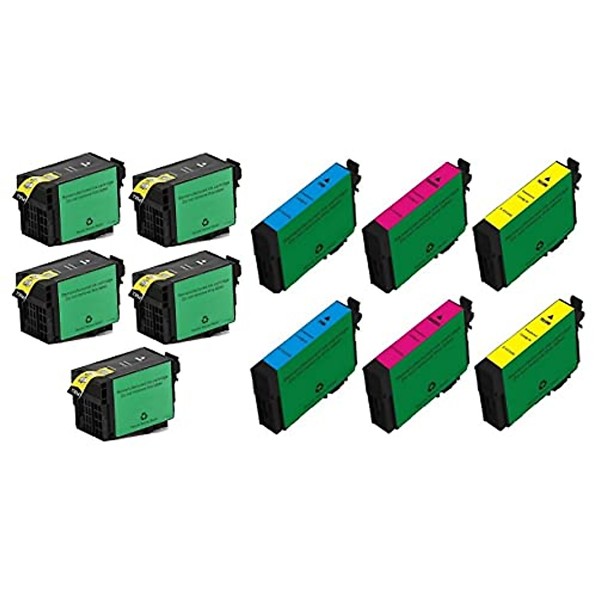 SuppliesMAX Remanufactured Replacement for WF-3620/3640/7110/7210/7610/7620/7710/7720 High Yield Inkjet Combo Pack (5-BK/2-C/M/Y) (NO. 252XL) (T252XL120-S-5B2CS)