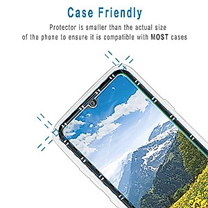 HPTech 2-Pack Tempered Glass For LG K51, Reflect, Q51 Screen Protector, Easy to Install, 9H Hardness, Bubble Free