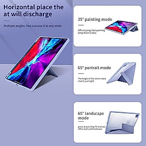 Tablet PC Case Compatible With Samsung Galaxy Tab S7 FE 12.4" 2021 (SM-T730/T736)/S7 Lite Smart Tablet Cover Case,Slim Protective Folio Shell Cover,Could Multi-Angle Viewing TPU Leather Case, Auto Sle