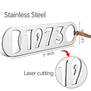 1973 Birthday Gifts for Women Men Him, 1973 Bottle Opener, 50th Birthday Gifts for Her, Father, Mother Friends, Back in 1973 50 Years Birthday Anniversary Party Favors Decorations Bottle Opener