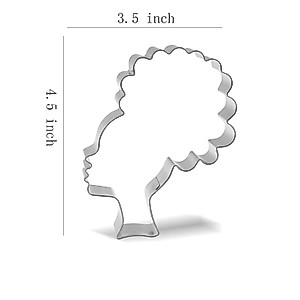 Keewah Girl Face Cookie Cutter Set - 6 Piece - Stainless Steel