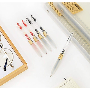 czxwyst X97 Retractable Gel Ink Pens 0.5mm Fine Point (Black Color 12-Pack)