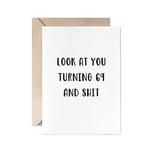 MAGJUCHE 69th Birthday Card Funny For Men or Women, Turning 69 Birthday Card For Mom, Dad Or Friend