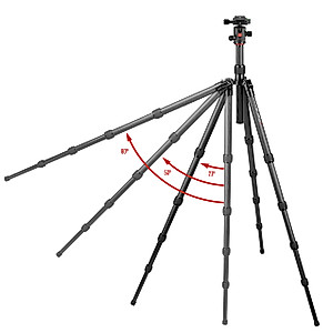 Oben CT-3565 Carbon Fiber Tripod and BZ-217T Triple-Action Ball Head