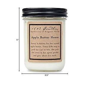 1803 Candles - 14 oz. Jar Soy Candles - (Apple Butter House)
