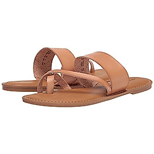 Amazon Essentials Women's One Band Flip Flop Sandal, Natural, 9.5