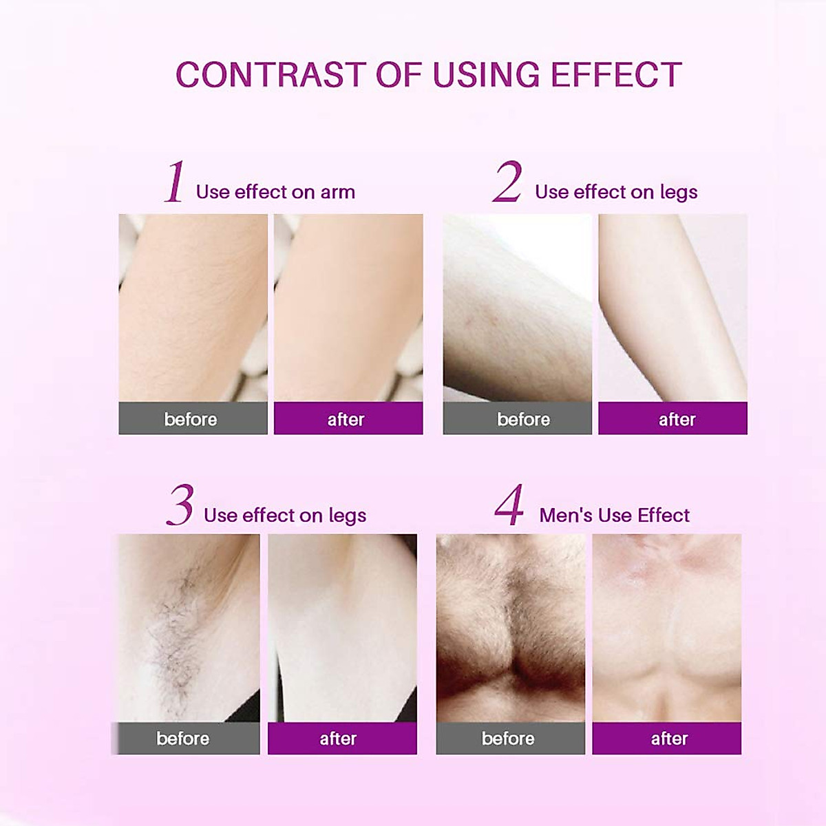 Women Hair Removal Foam Mousse, Natural Painless Permanent Spray Body Depilatories Gel Cream For Women Body Hair Foam Mousse Creams Depilatories