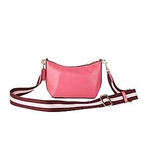 Coach Women's Dempsey Shoulder Bag In Signature Jacquard With Stripe And Patch (IM/Fuchsia)
