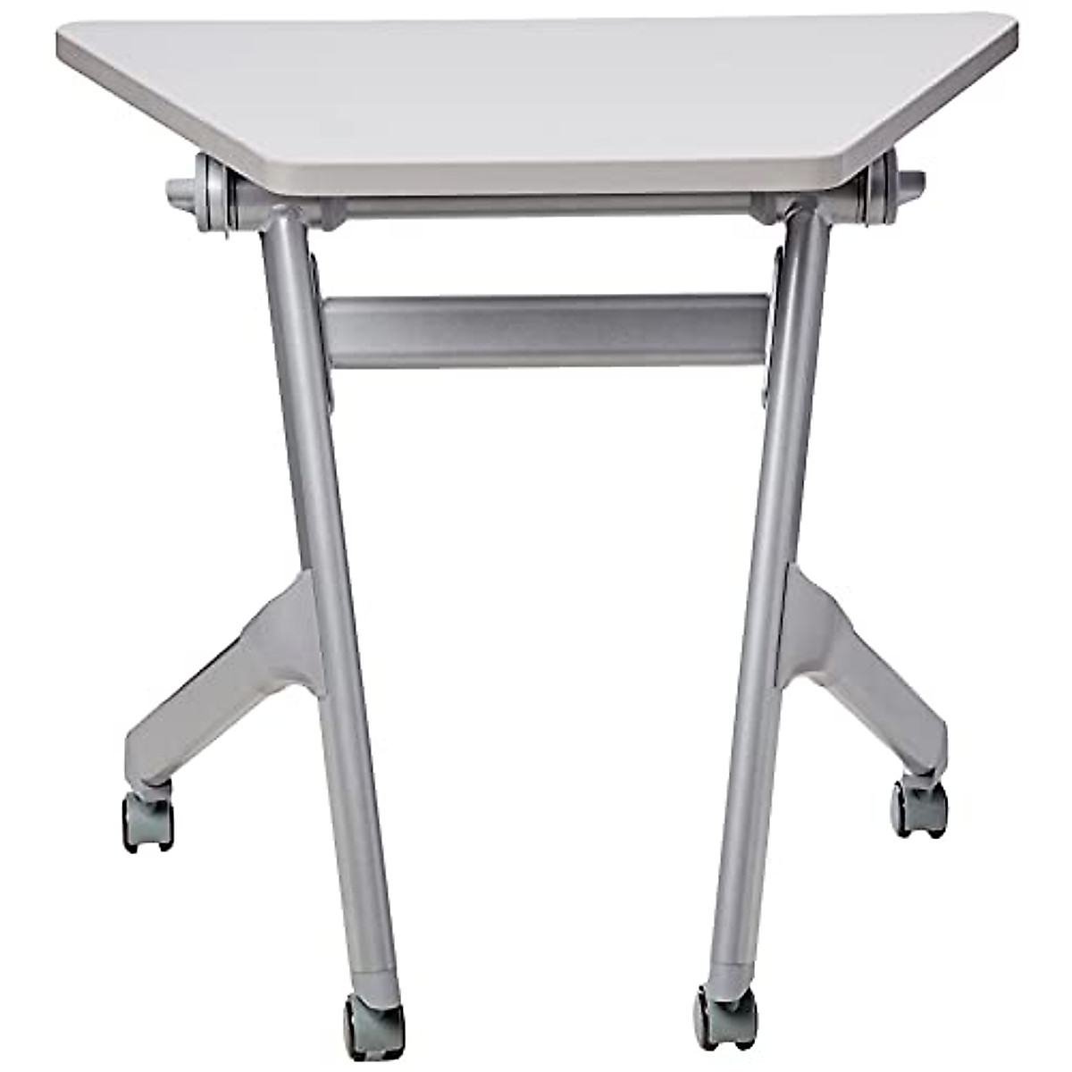 Safco Products Learn Nesting Trapezoid Desk, Small Corner Desk for Classrooms & Custom Classroom Layouts (Pebble Gray)