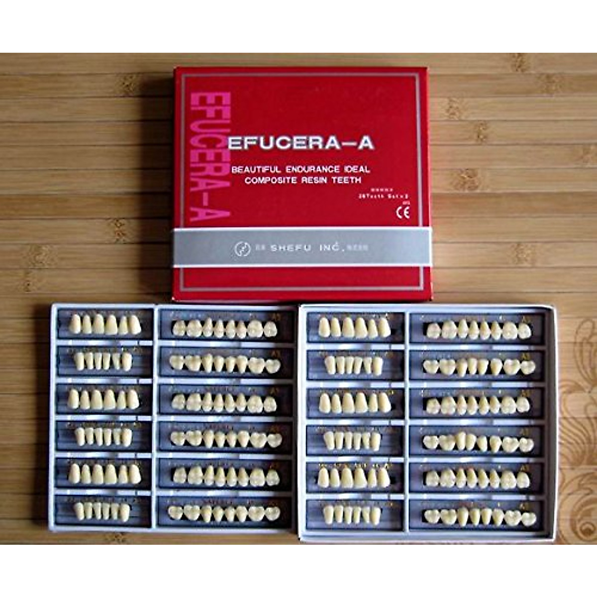 24 Plate 28X1 A1 Denture Shanghai ACRYLIC RESIN Teeth Dental Size 22