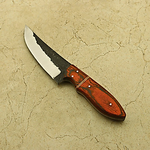 Custom Hand Forged Carbon steel Hunting Knife Handle Made With PAKKA/ROSE/WOOD Best Gift for Him Birthday Wedding Gift