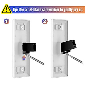 VCE CAT6 RJ45 Keystone Couplers (UL Listed), 25-Pack Ethernet Keystone Jack Female to Female UTP for Cat6/Cat5e/Cat5 Network Cable, Black