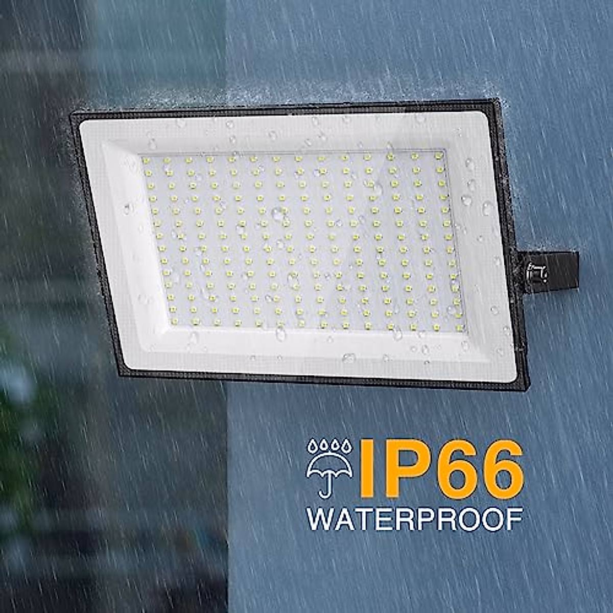 Onforu 150W LED Flood Light Outdoor, 12000LM Super Bright Security Light, IP66 Waterproof Outdoor Floodlight, 2 Pack 6500K Daylight White LED Exterior Light for Basketball Court, Stadium, Playground