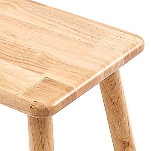 Free Standing Shoe Racks Rubber Wood Wooden Bench Long Bench Dining Stool Change Shoe Bench Household Bed end Stool (Size : 602935cm)