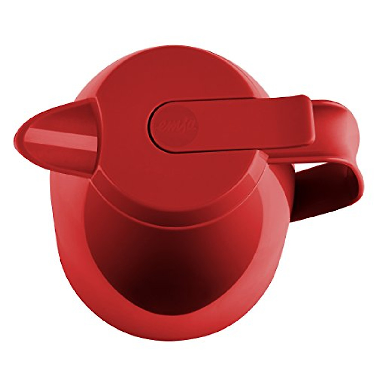 Emsa Mambo High Impact Plastic Thermal Carafe with Glass Liner, 51 oz, Red