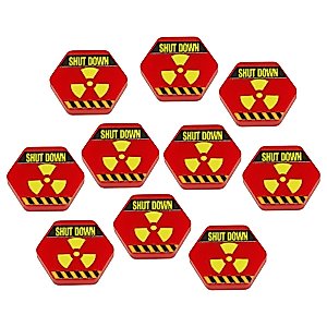 LITKO Mecha Damage Effects Token Set | Compatible with BattleTech (Reactor Shut Down)