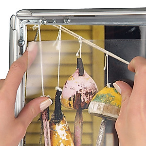 Snap Frame 11x17 Inch, 1 Inch, Silver, Mitered Corner, Front Loading