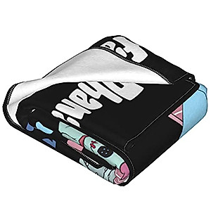 Cartoon Throw Blanket Ultra-Soft Cozy Microfiber Fleece Throw Blankets for Home Couch, Bed and Sofa 60"x80"