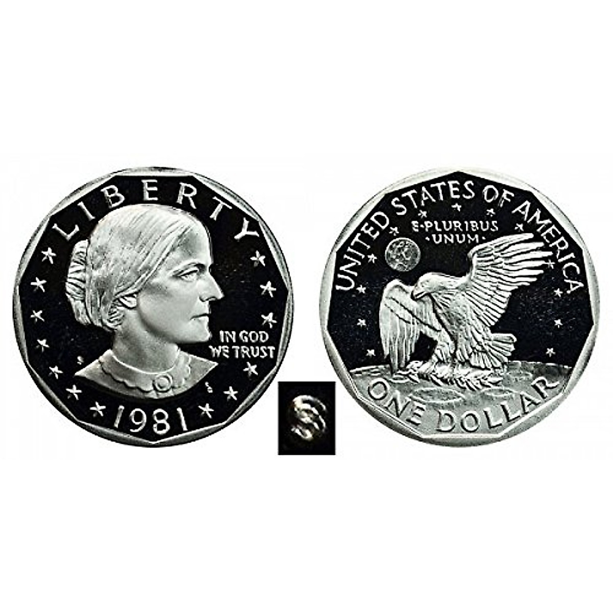 1981 S Susan B. Anthony Type 1 Proof Dollar Dollar Perfect Uncirculated US Mint