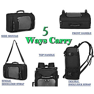 BE SMART Laptop Bag Outdoor Large Travel Waterproof Backpack fits 16 inches Computer Sport Backpack Business Durable School bags book bags for College Student Day Pack for Men and Woman-Black