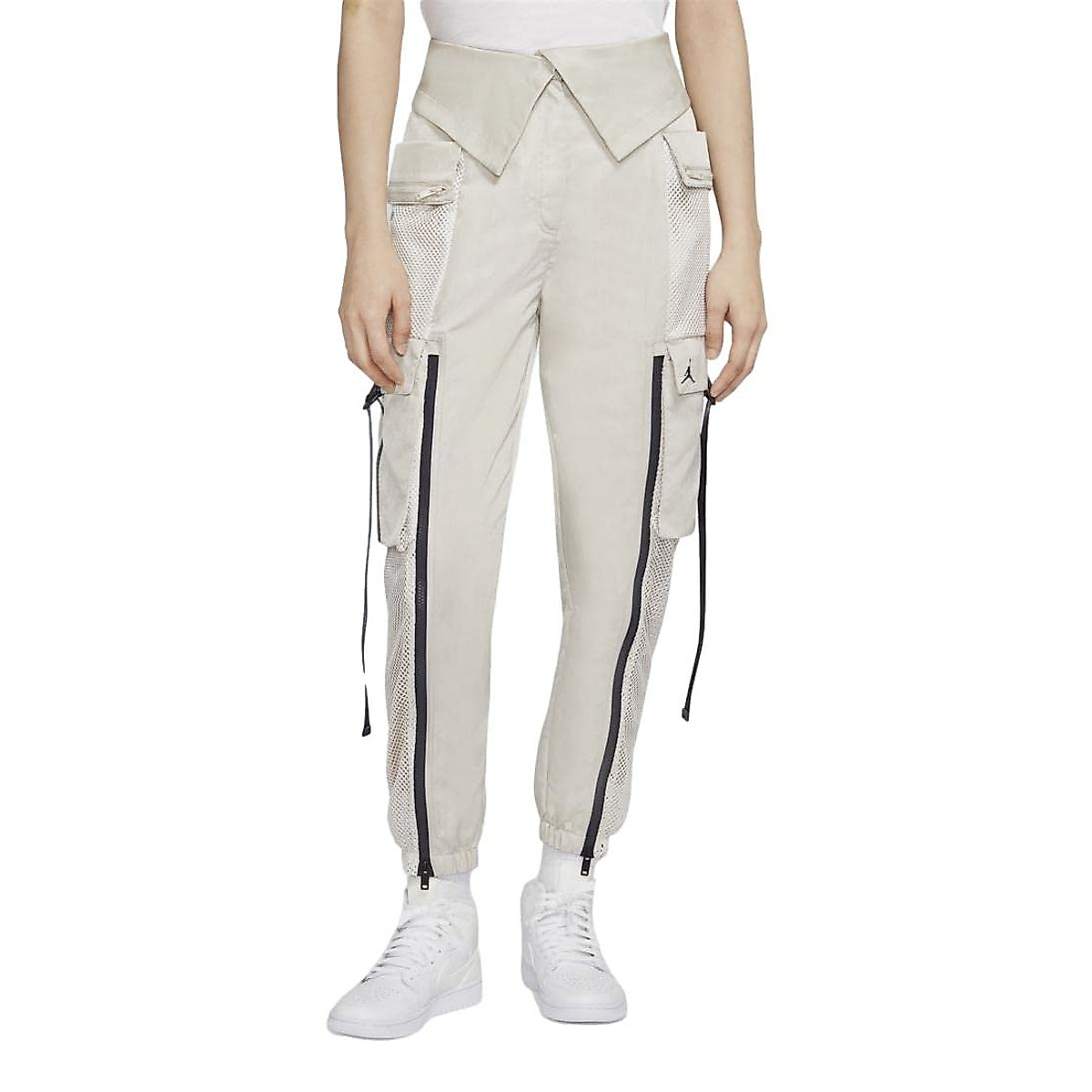 Nike Women's Jordan Woven Utility Pants (XX-Large, Beige/Oreowood Brown)