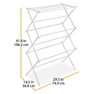 Whitmor Foldable Drying Rack, White