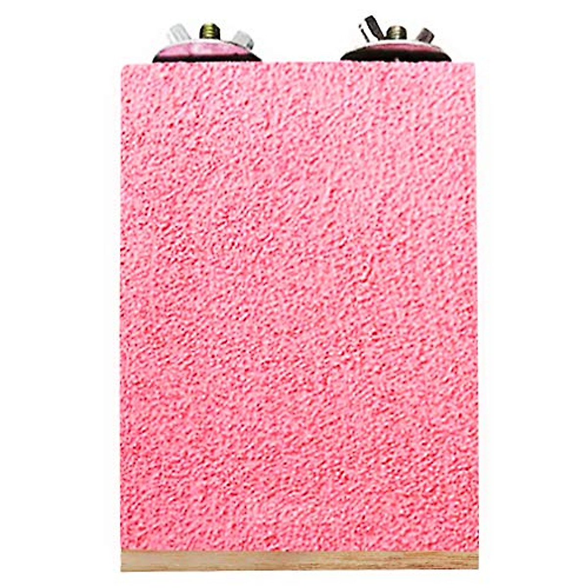 Meric Wooden Bird Platform with Emery Board Top, Pink, Your Bird’s Personal Trainer and Manicurist